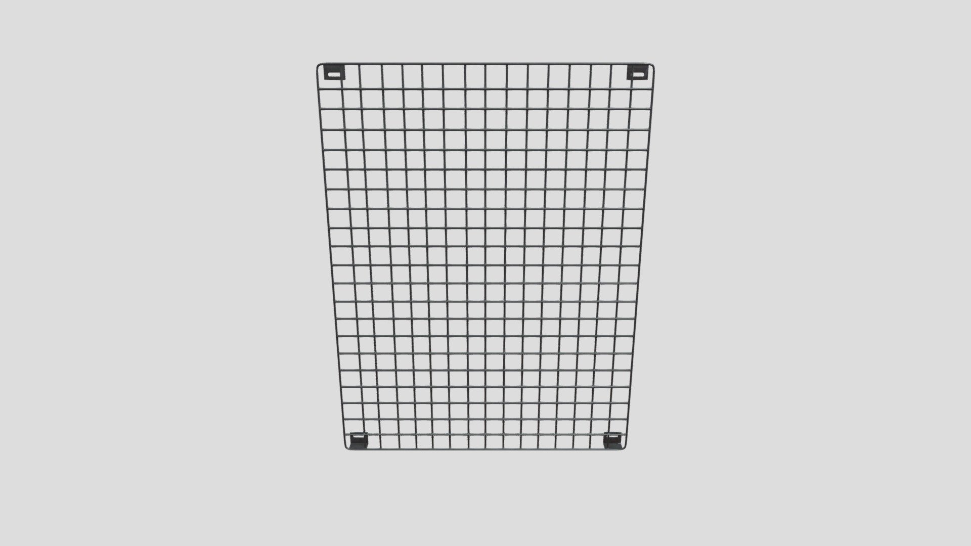 Metal wall storage grid Black - Buy Royalty Free 3D model by ...