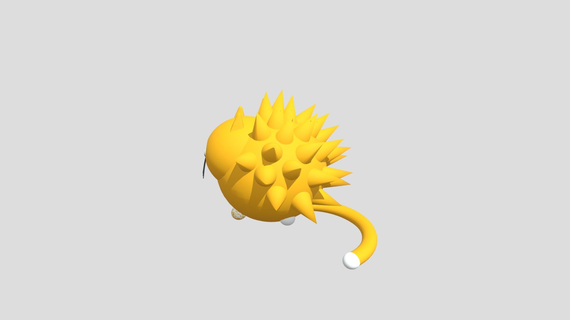 Spikey Cat - 3D model by mbvnu [0e8e4e1] - Sketchfab