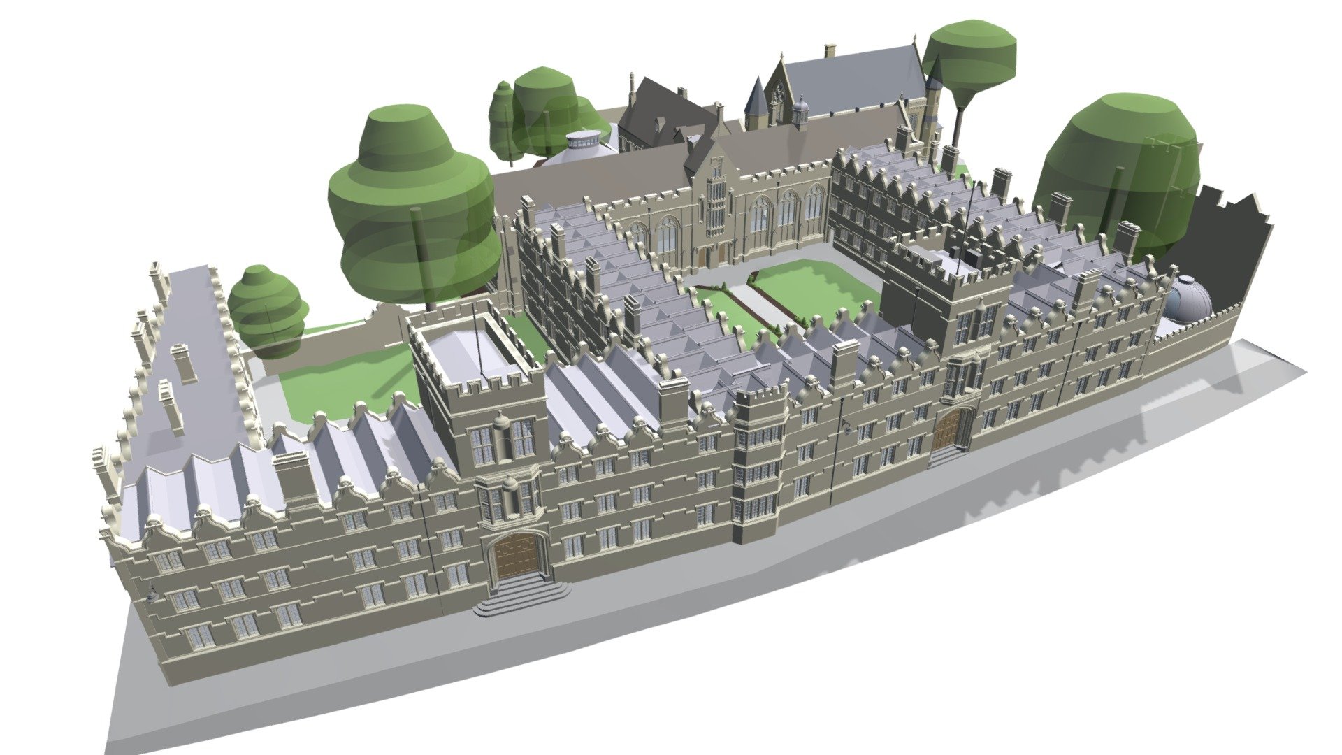 University College - 3D Building Model (E,C) - 3D model by SIAD Studio ...