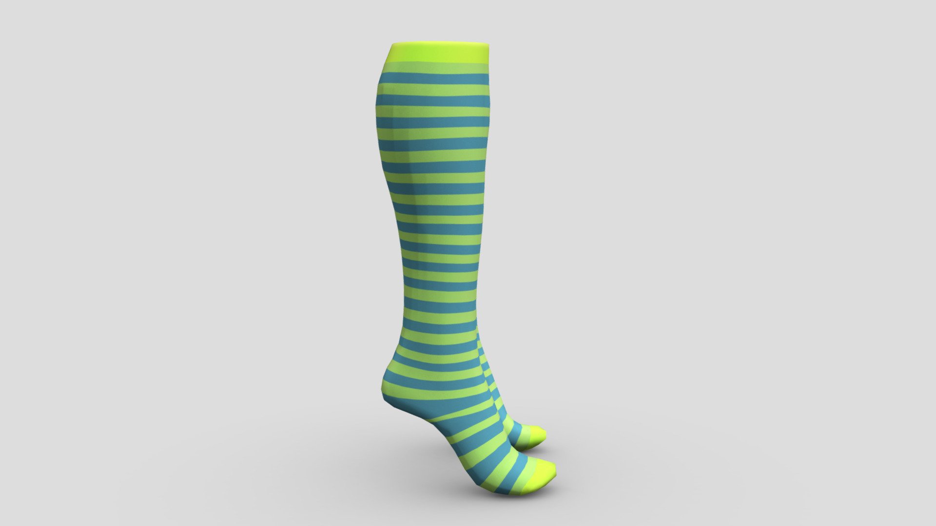 Striped Long High Heel Socks - Buy Royalty Free 3D model by 3dia ...