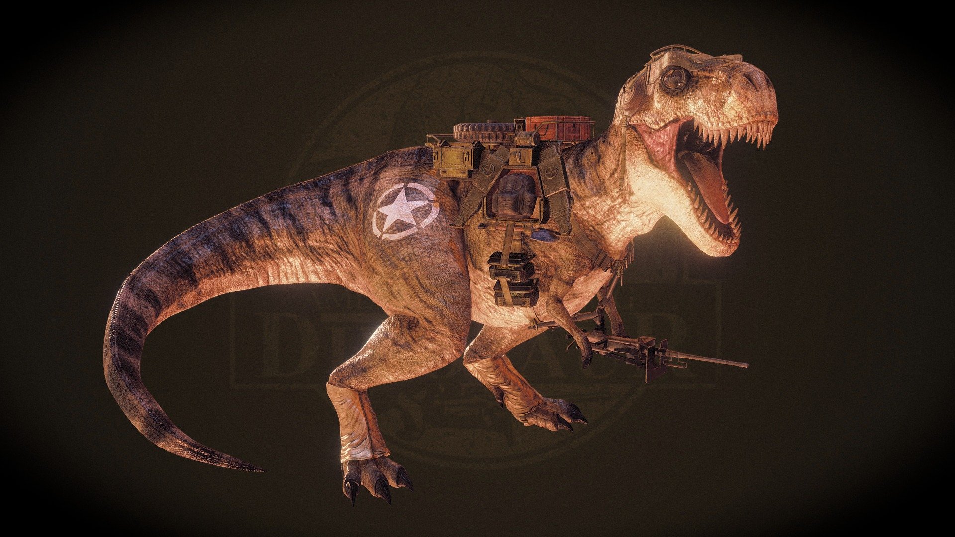 America's Fighting Dinosaur (Sammy Vogel) - 3D model by N8 ...