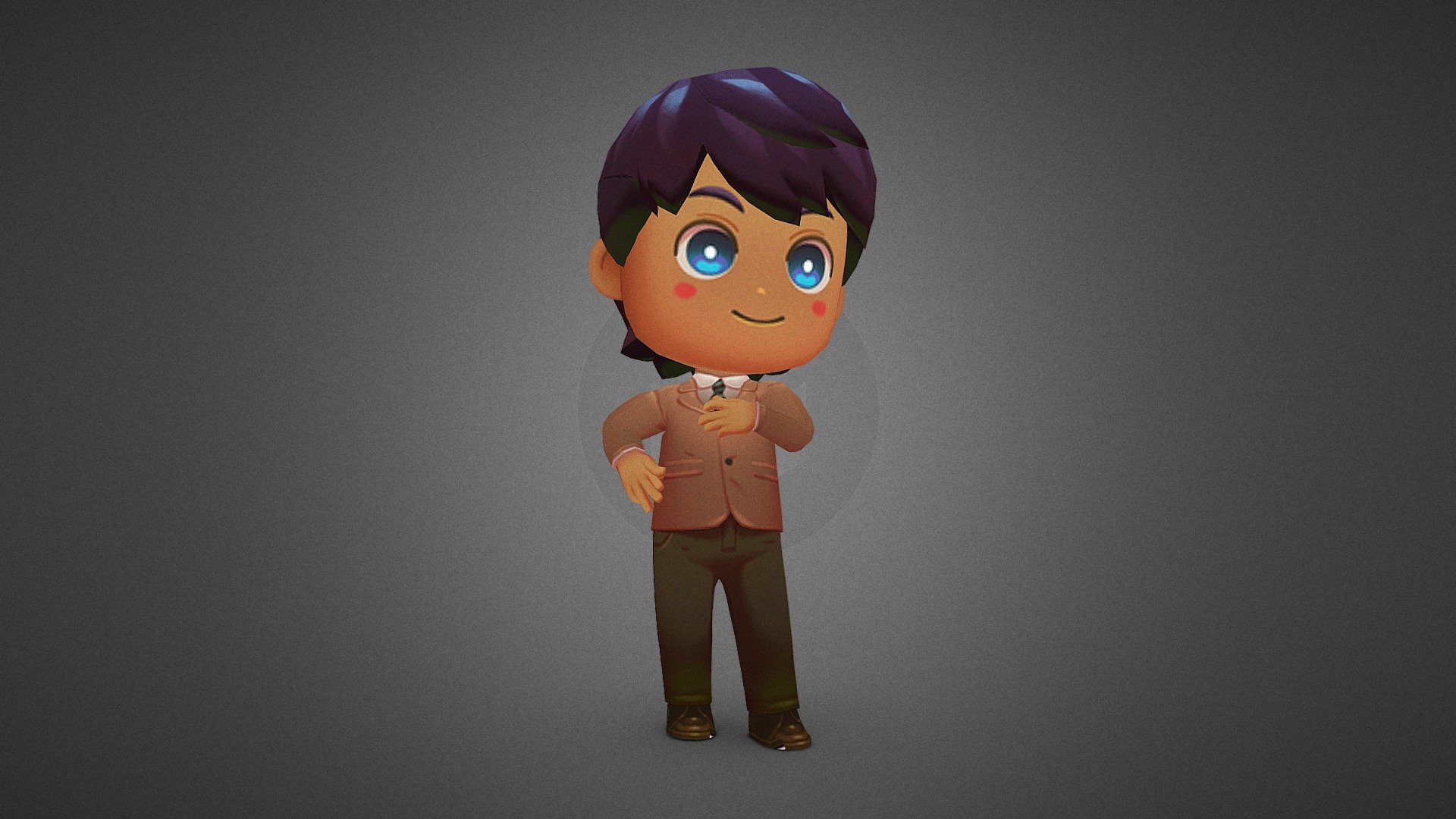 Anime Chibi: School Pack - Bangs Boy - Buy Royalty Free 3D model by ...