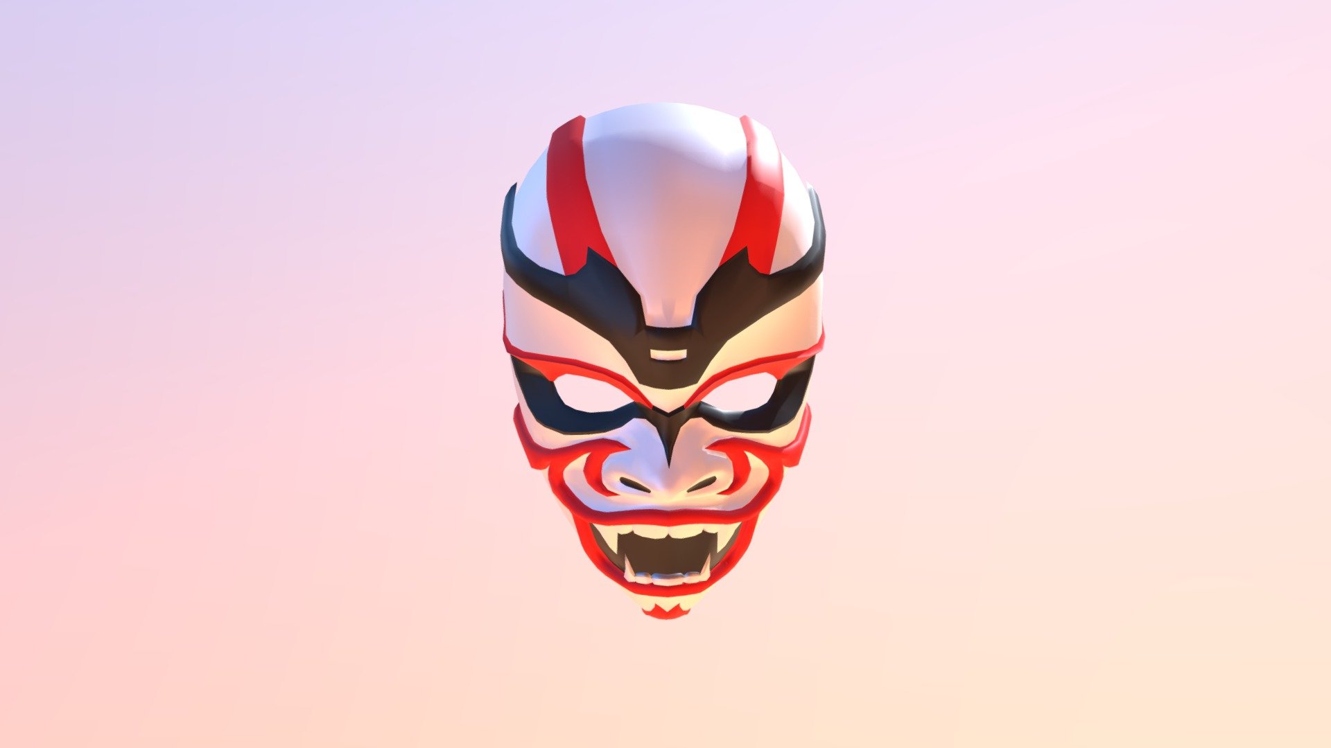 Kabuki Inspired Mask - 3D model by Nathan E. Green (@Narasamsa ...