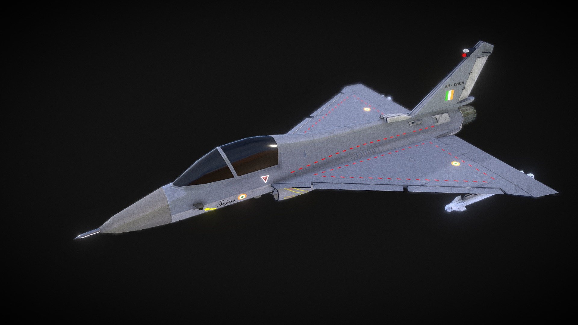 HAL-Tejas - 3D model by Redpool (@skanda.vishwanath3) [0e9223b] - Sketchfab