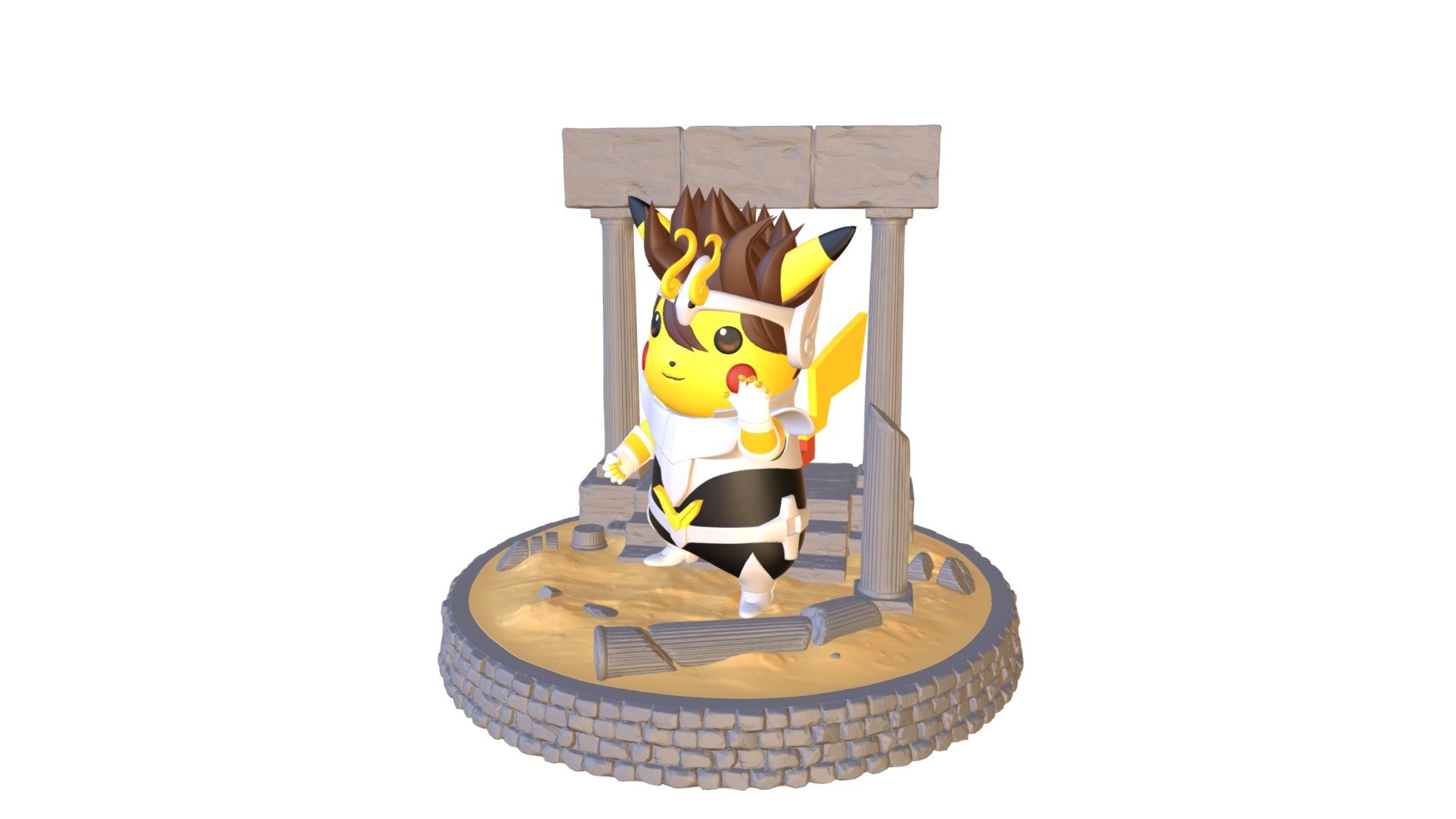 Pikachu Knight - 3D model by 3doit.net [0e92fb3] - Sketchfab