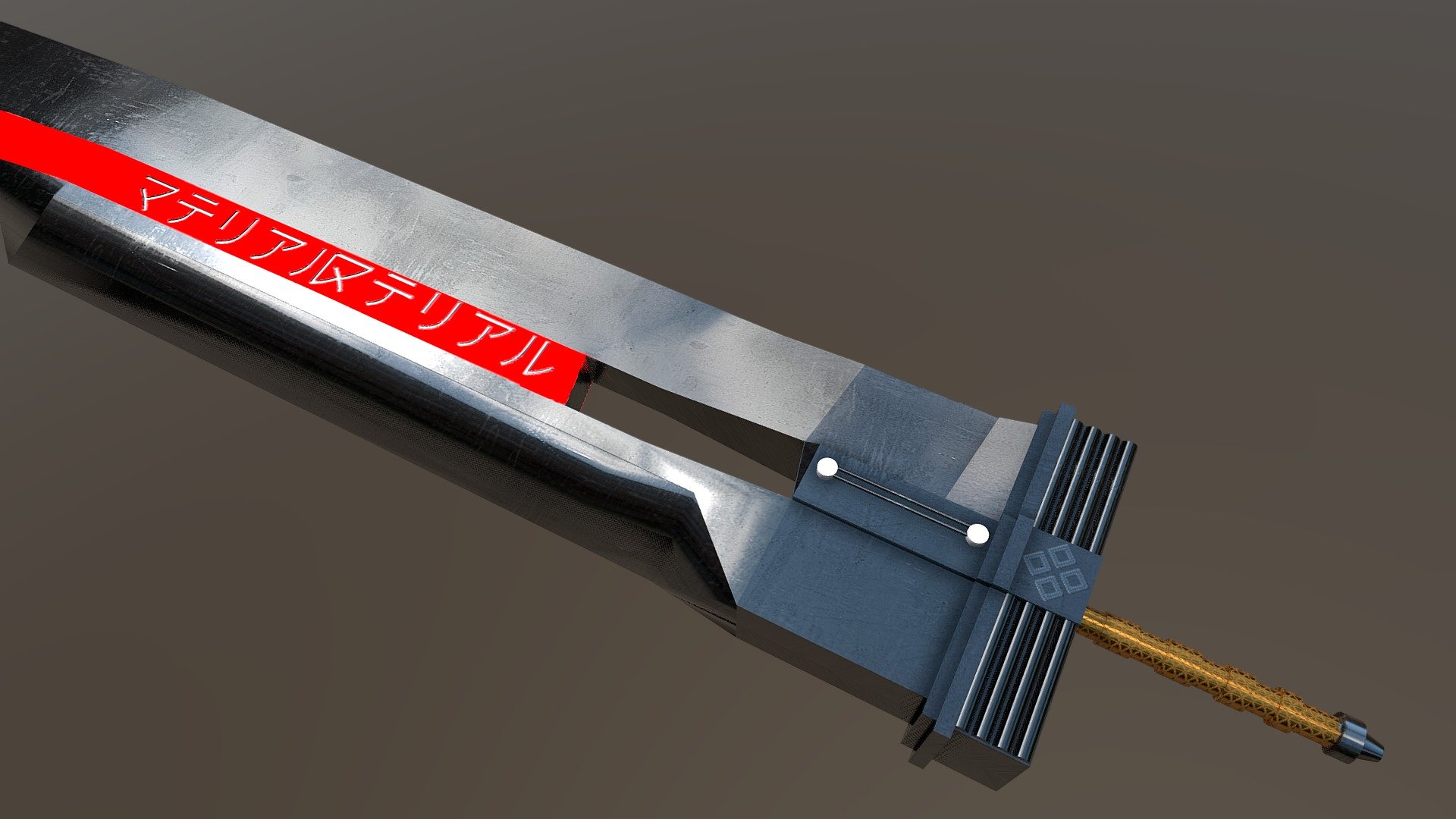 Buster Sword - 3D model by balberto.08 [0e93e1a] - Sketchfab