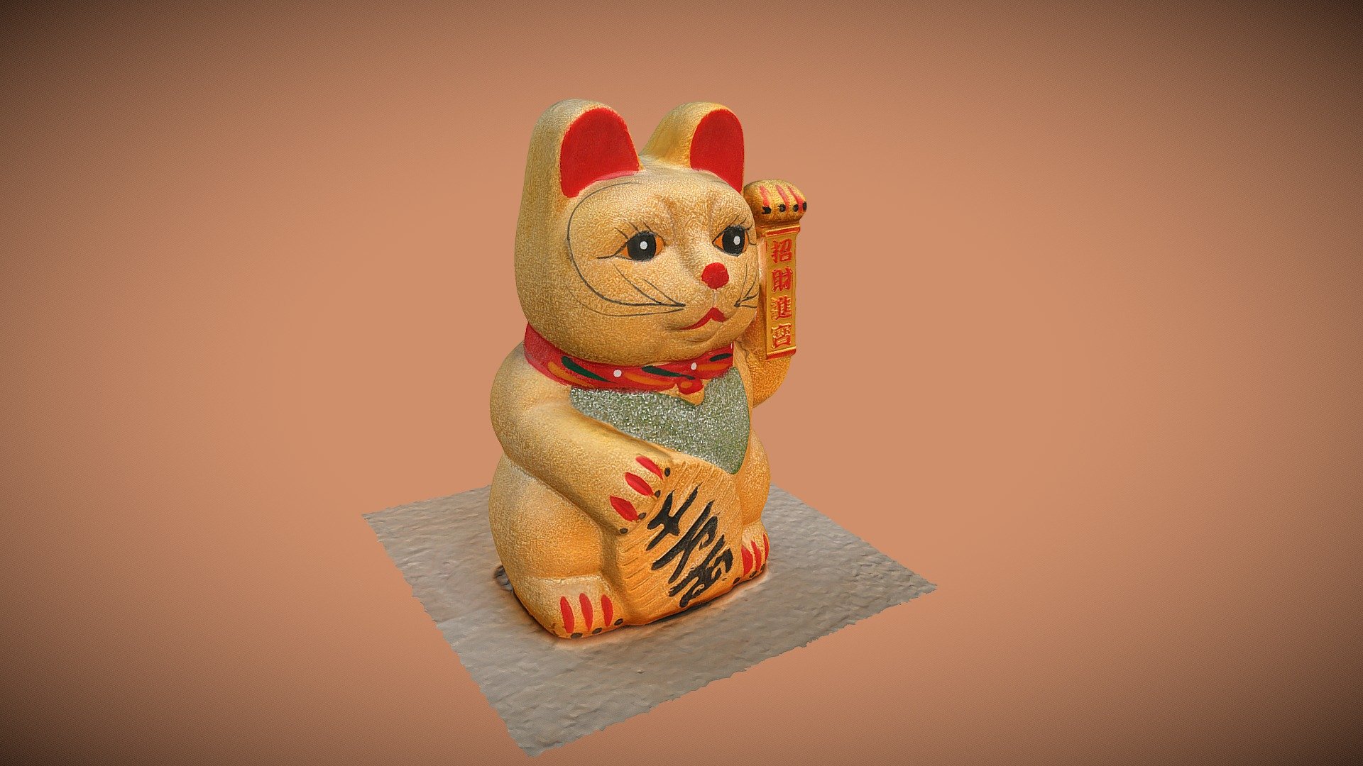 lucky cat - 3D model by alinabrg [0e94246] - Sketchfab