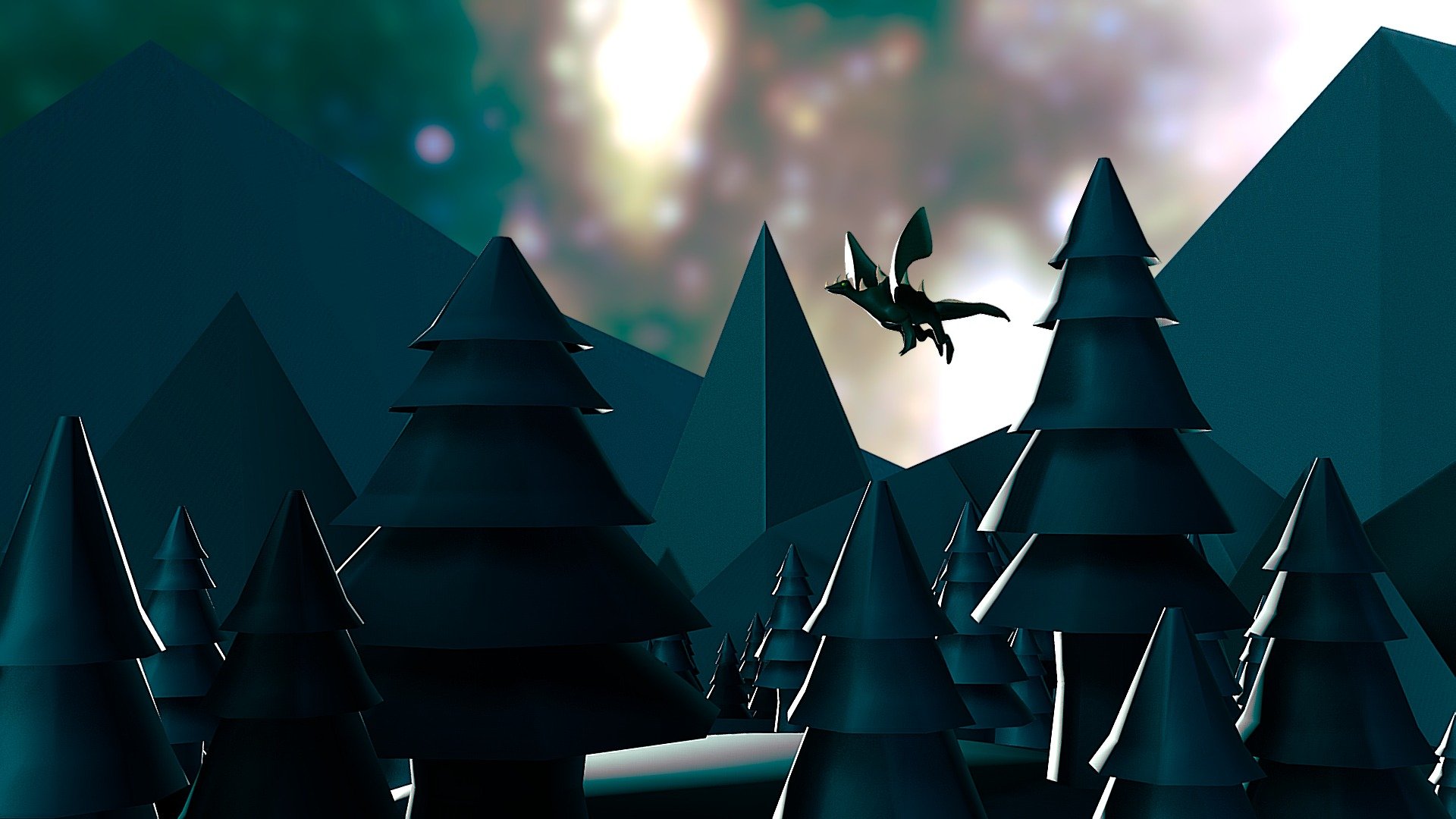 2D Project : Depth (Dragon in Nature) - Download Free 3D model by ...