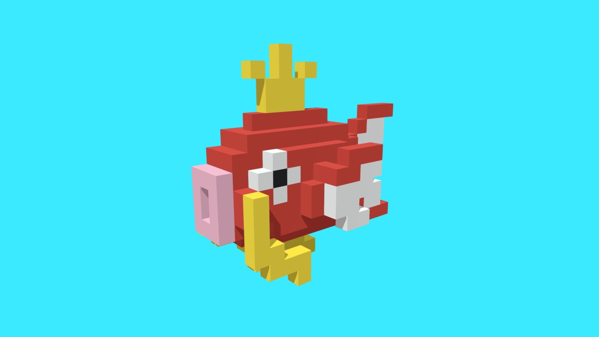 Pokémon Voxel Magikarp - Buy Royalty Free 3D model by COVE989 [0e99f6e ...