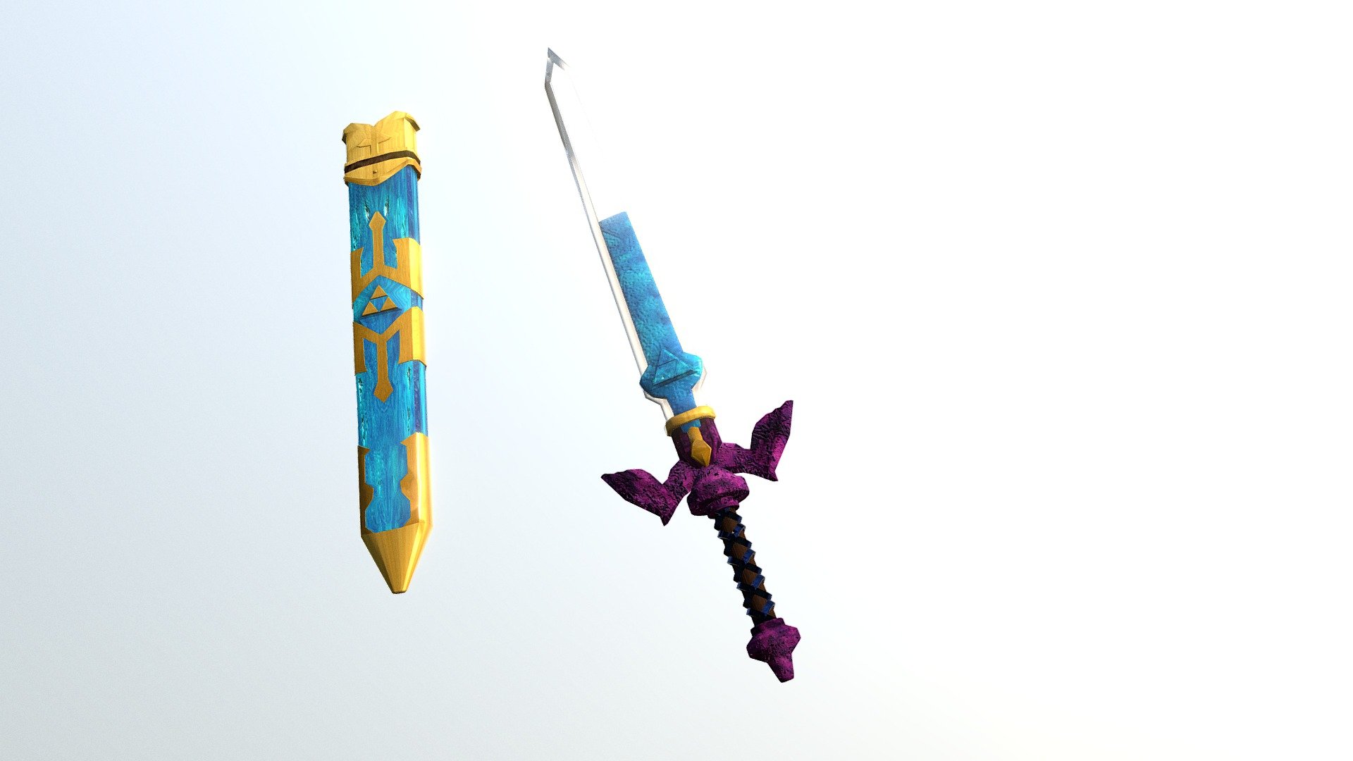 Link's Sword (The Legend of Zelda) - Download Free 3D model by Yanez ...