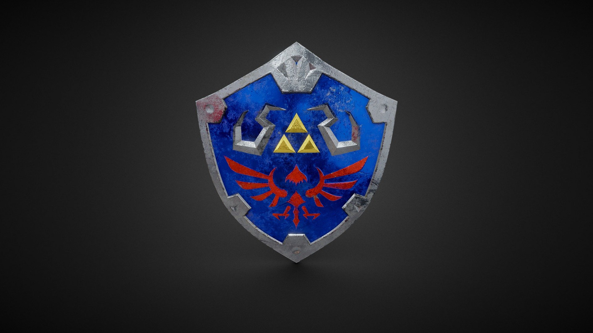 Hylian Shield: Legend of Zelda - 3D model by redbloodpivot [0e9b03c ...