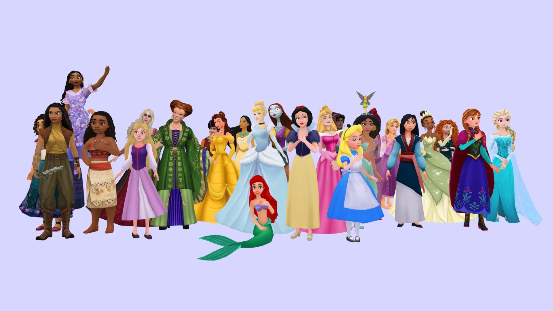 Disney Heroines - 3D model by 𝕋𝕙𝕖 𝔼𝕧𝕖𝕟𝕚𝕟𝕘 𝕊𝕥𝕒𝕣 (@dokidisneydangan ...