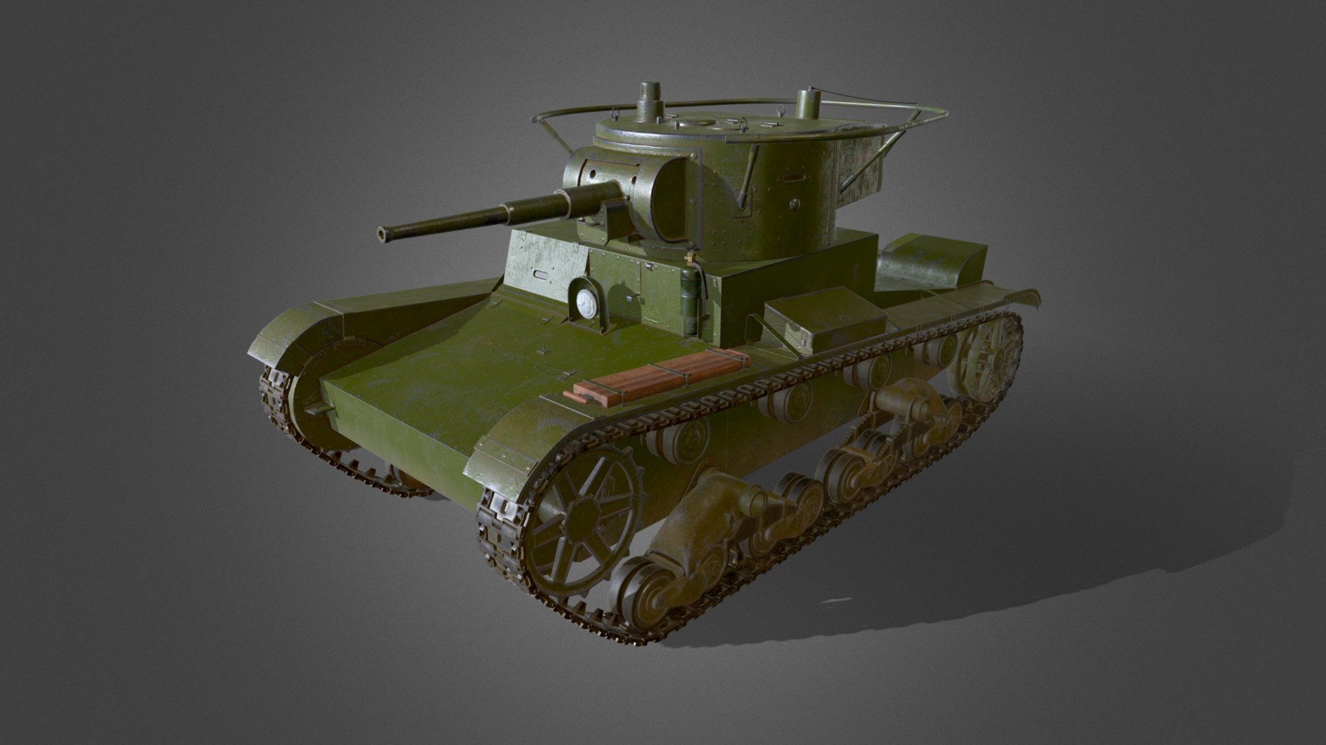 Low Poly T-26RT - 3D model by Eugene from Ukraine (@eugenius113 ...