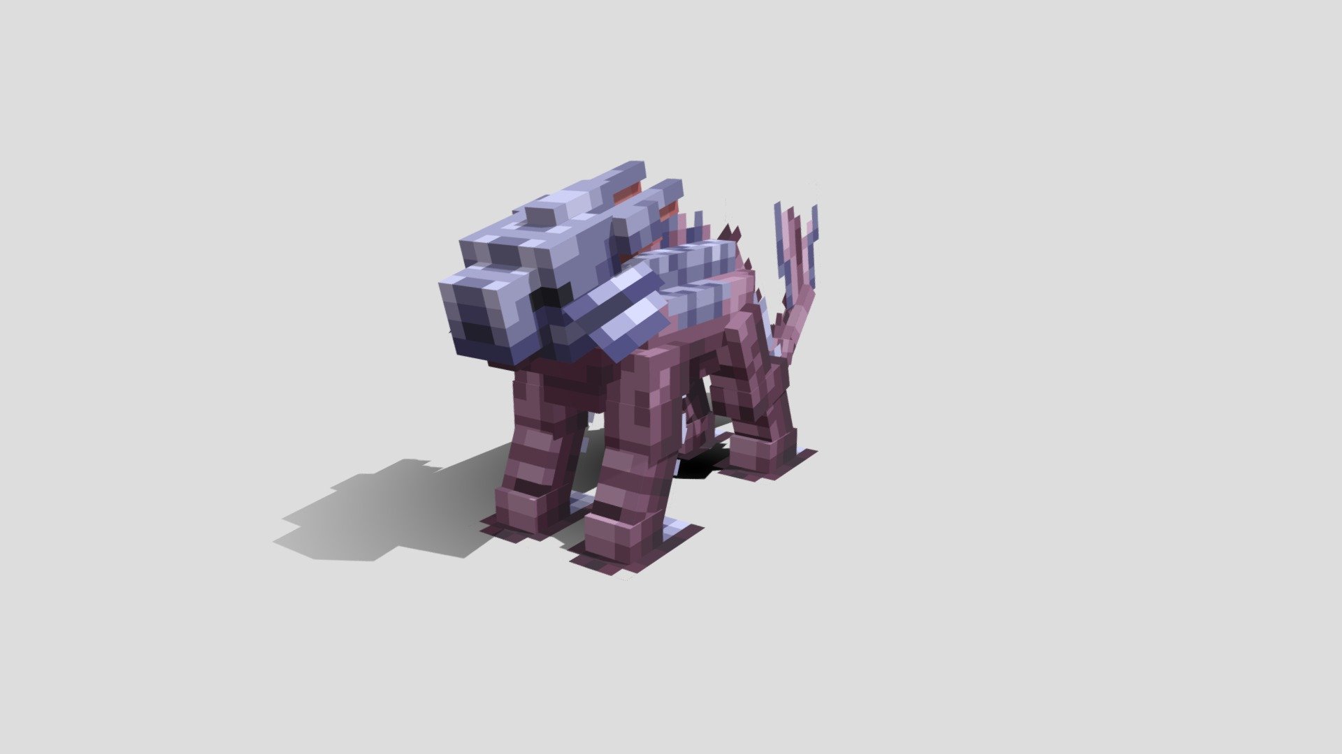 Purple Alien - Minecraft mob #BlockBench model - 3D model by W'Projects ...