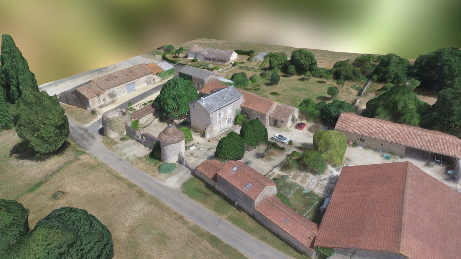Farm - Download Free 3D model by DroneGo (@JeromeMathey) [0e9f37e ...