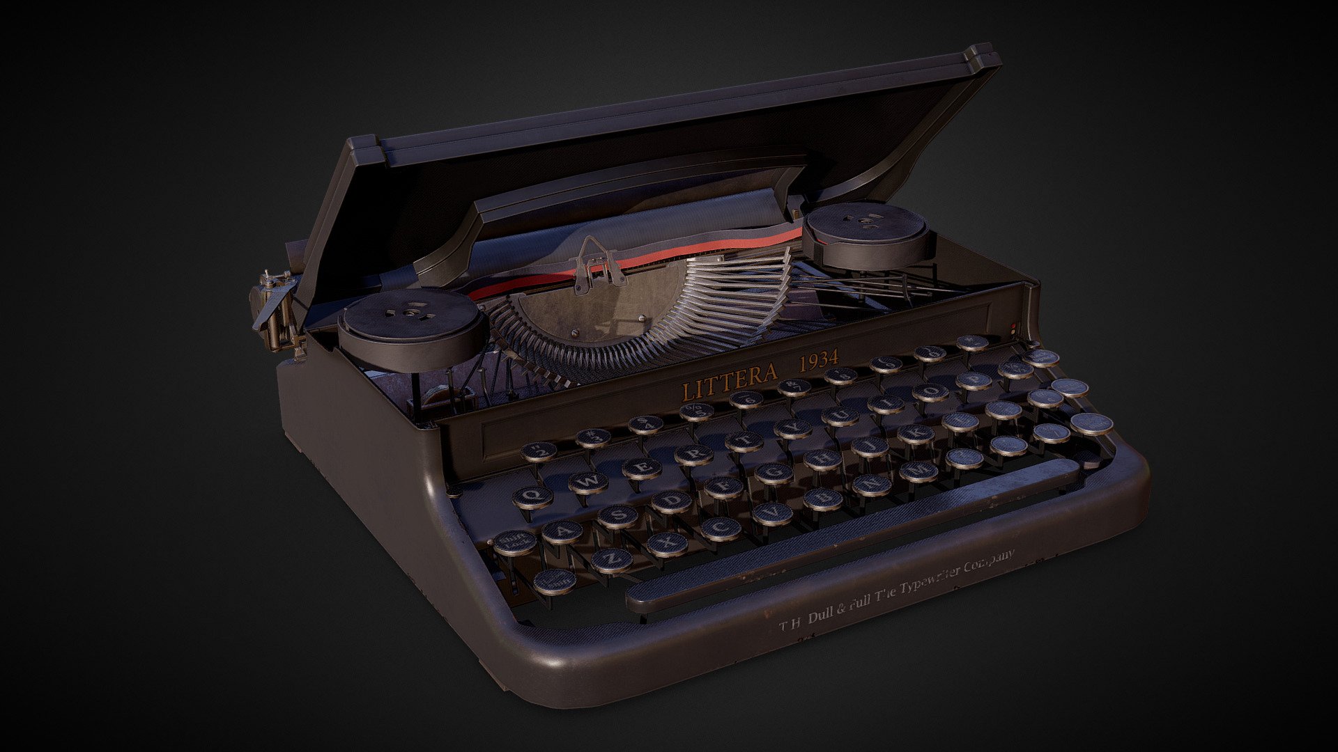 Old Typewriter - PBR Model - Buy Royalty Free 3D model by Tim H ...