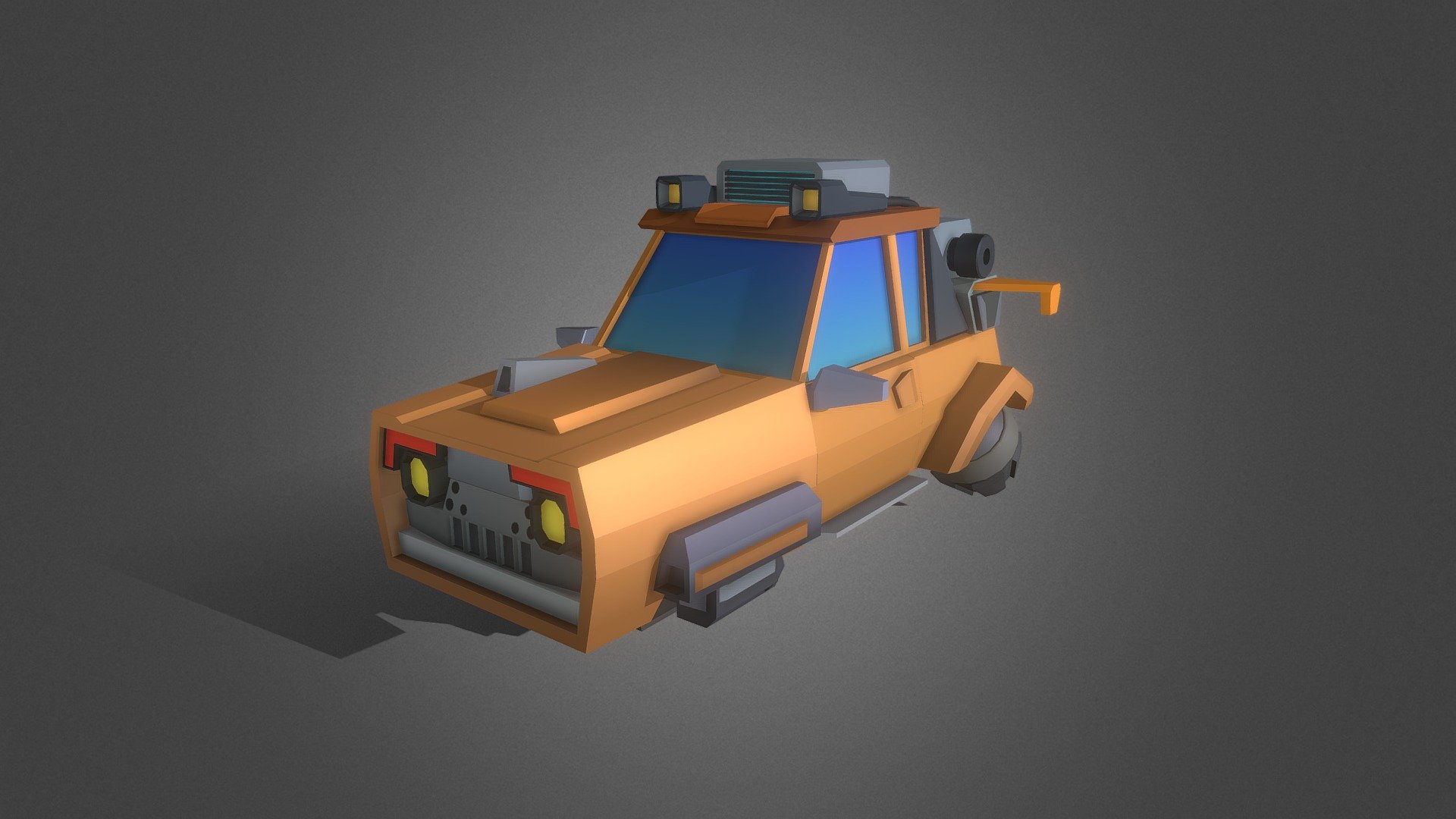Horizon Drifter-Low Poly Car-Cyberpunk Stylized - 3D model by ArixPix [0ea5779] - Sketchfab