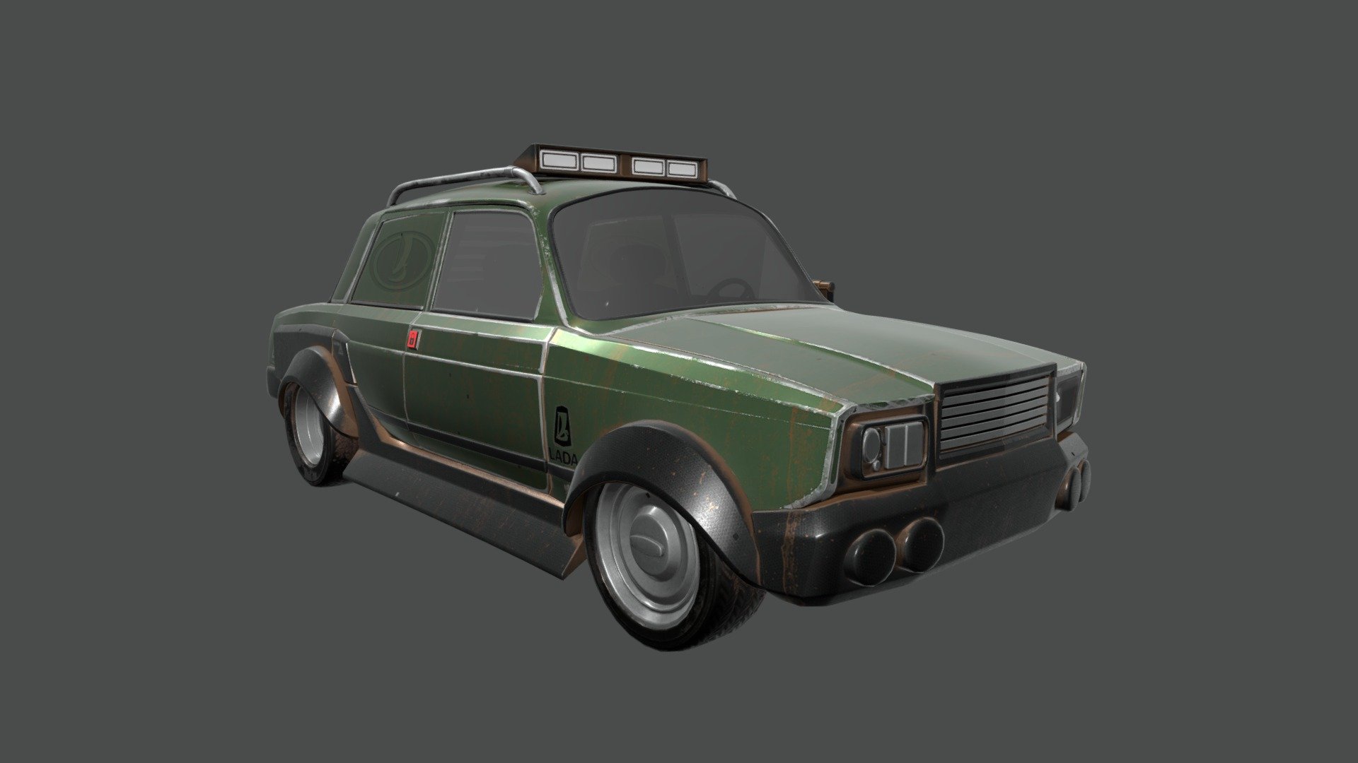 Cyberpunk Lada - 3D model by Coleo [0ea66e1] - Sketchfab
