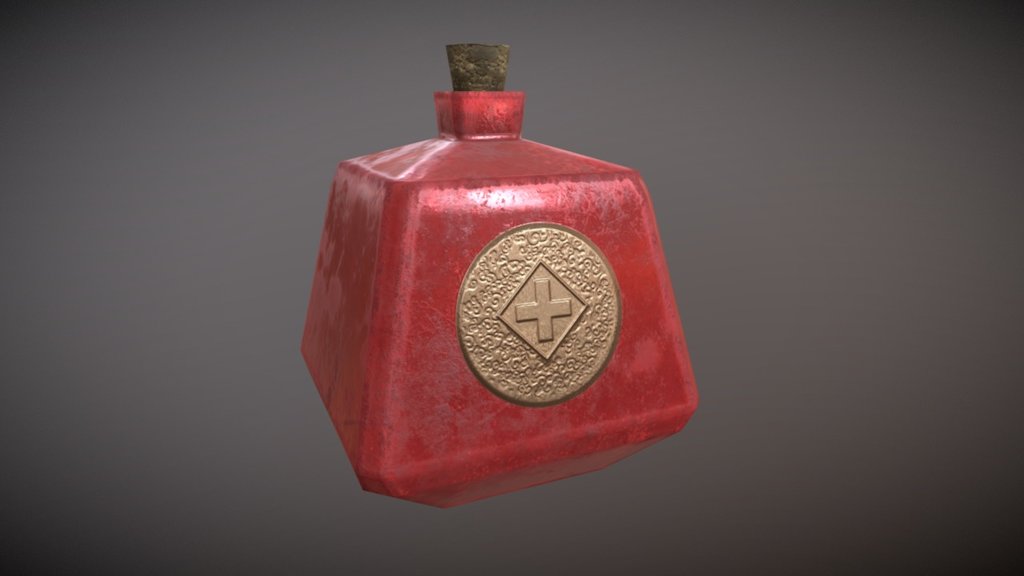 Health potion - 3D model by flyingcoconut [0ea6b43] - Sketchfab