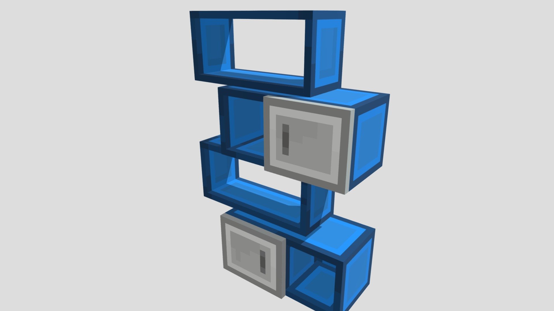 Wall Shelves [minecraft] - Download Free 3D model by Low-poly Blast ...