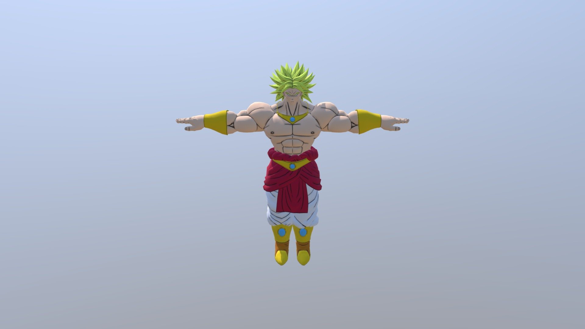 Broly - Download Free 3D model by asifsaj [0ea89b4] - Sketchfab
