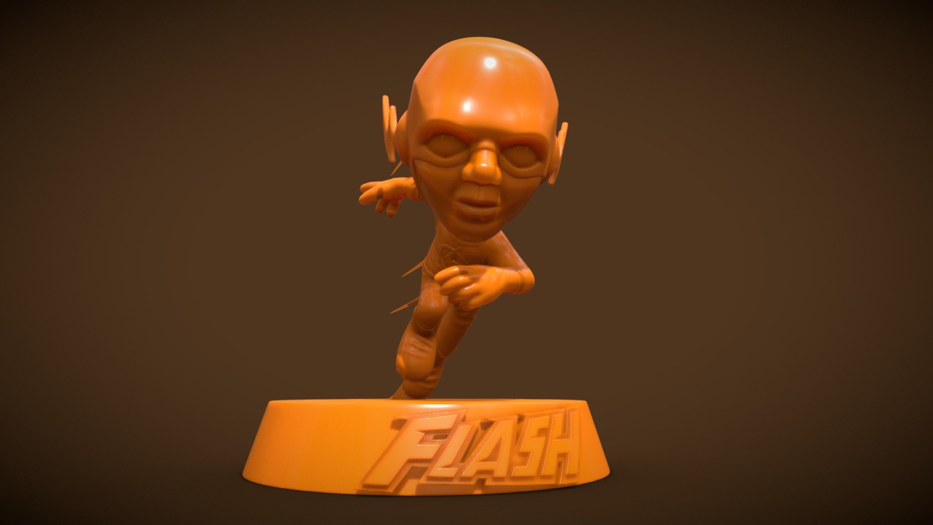 The Flash Superhero toy_Style 3dprint - Buy Royalty Free 3D model by ...