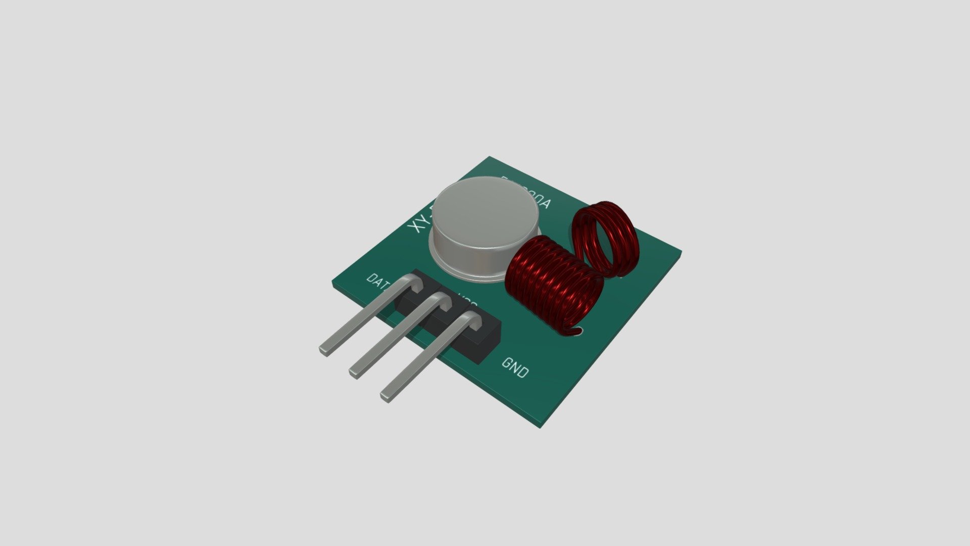 FS1000A 433m Hz Tx RF Radio Module - Part 2 - 3D model by maekers ...