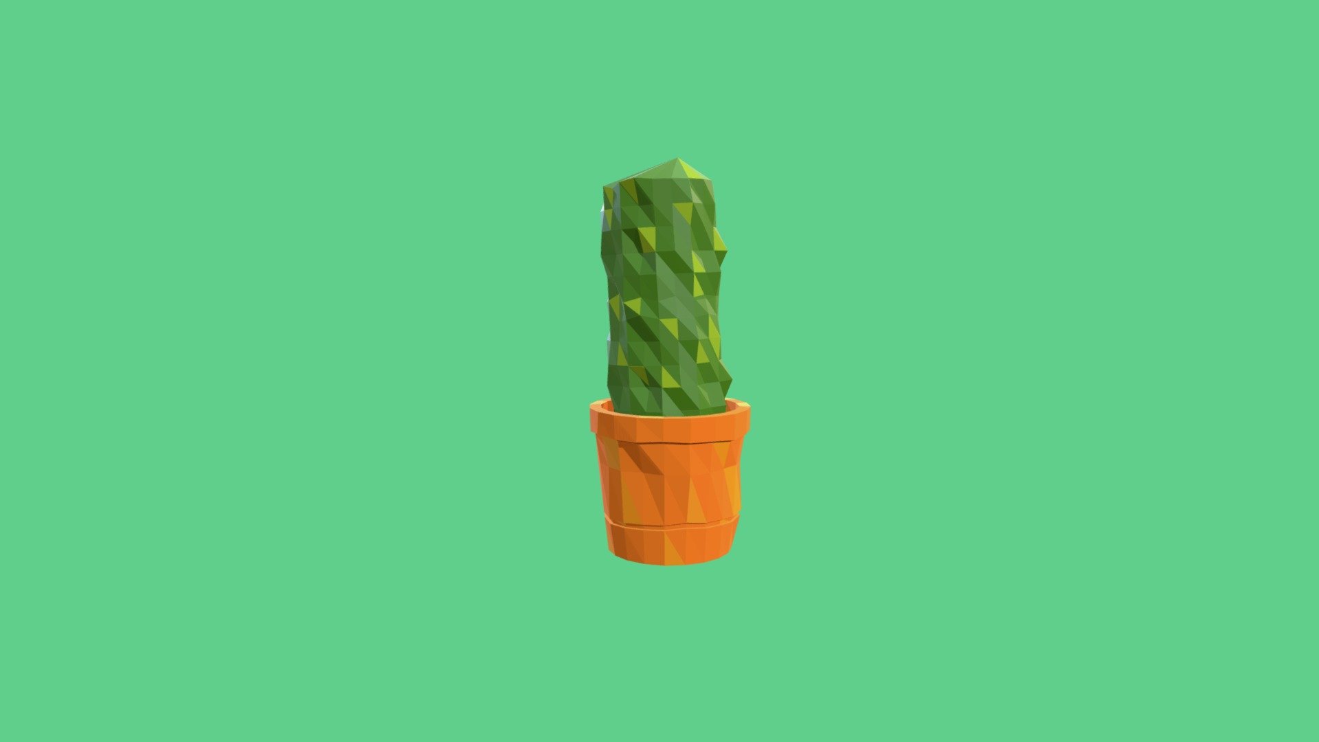 Low Poly Cactus - 3D model by WJHibbert [0eadef1] - Sketchfab