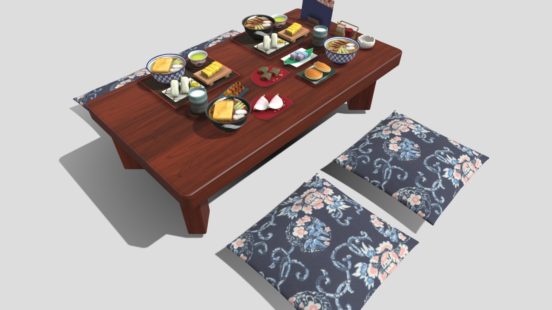 Food and Table - Download Free 3D model by local.yany [0eae913] - Sketchfab