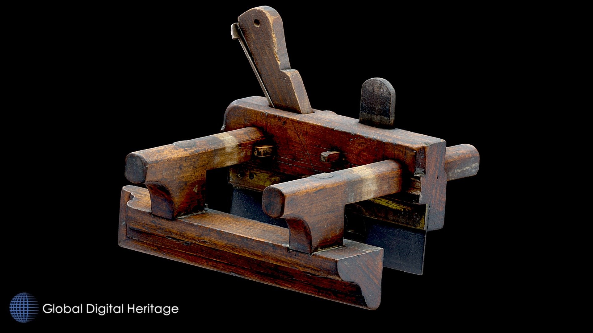 01652 Massive Early 18th Century Plough Plane - Download Free 3D model ...