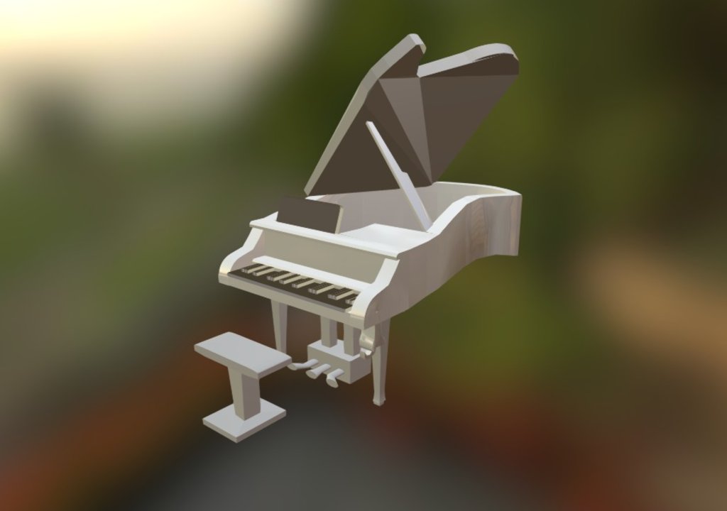 Piano model - 3D model by RunCrywolf [0eb3cb2] - Sketchfab