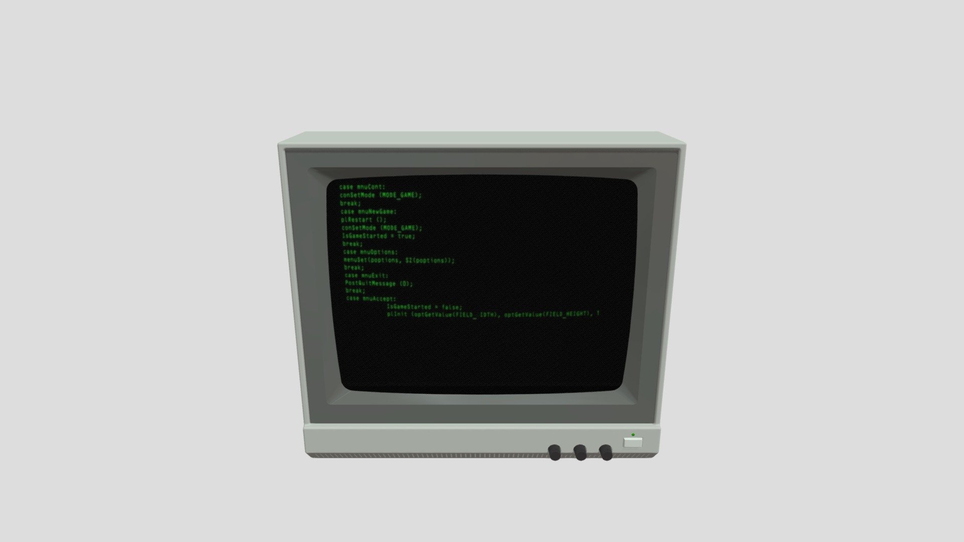 90s monitor - 3D model by kenfok1111 [0eb41db] - Sketchfab