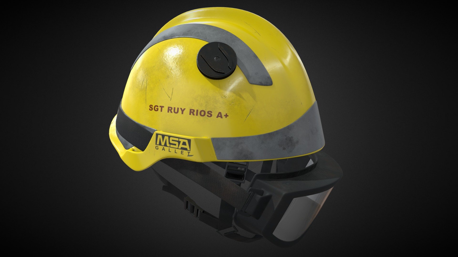 MSA fire helmet - Buy Royalty Free 3D model by Ruy Rios (@ruyrios ...