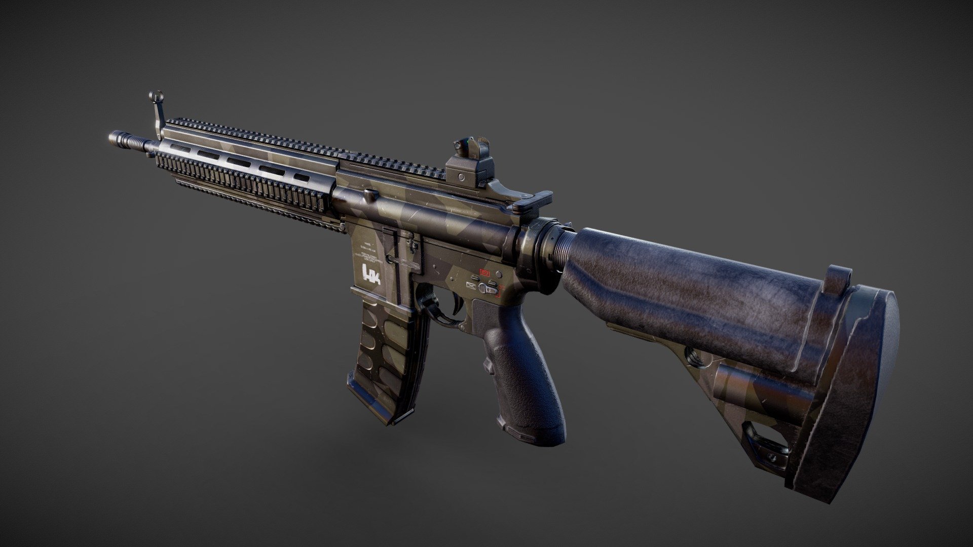 HK 416 Assault Rifle - 3D model by Egorushca [0eb7bf2] - Sketchfab