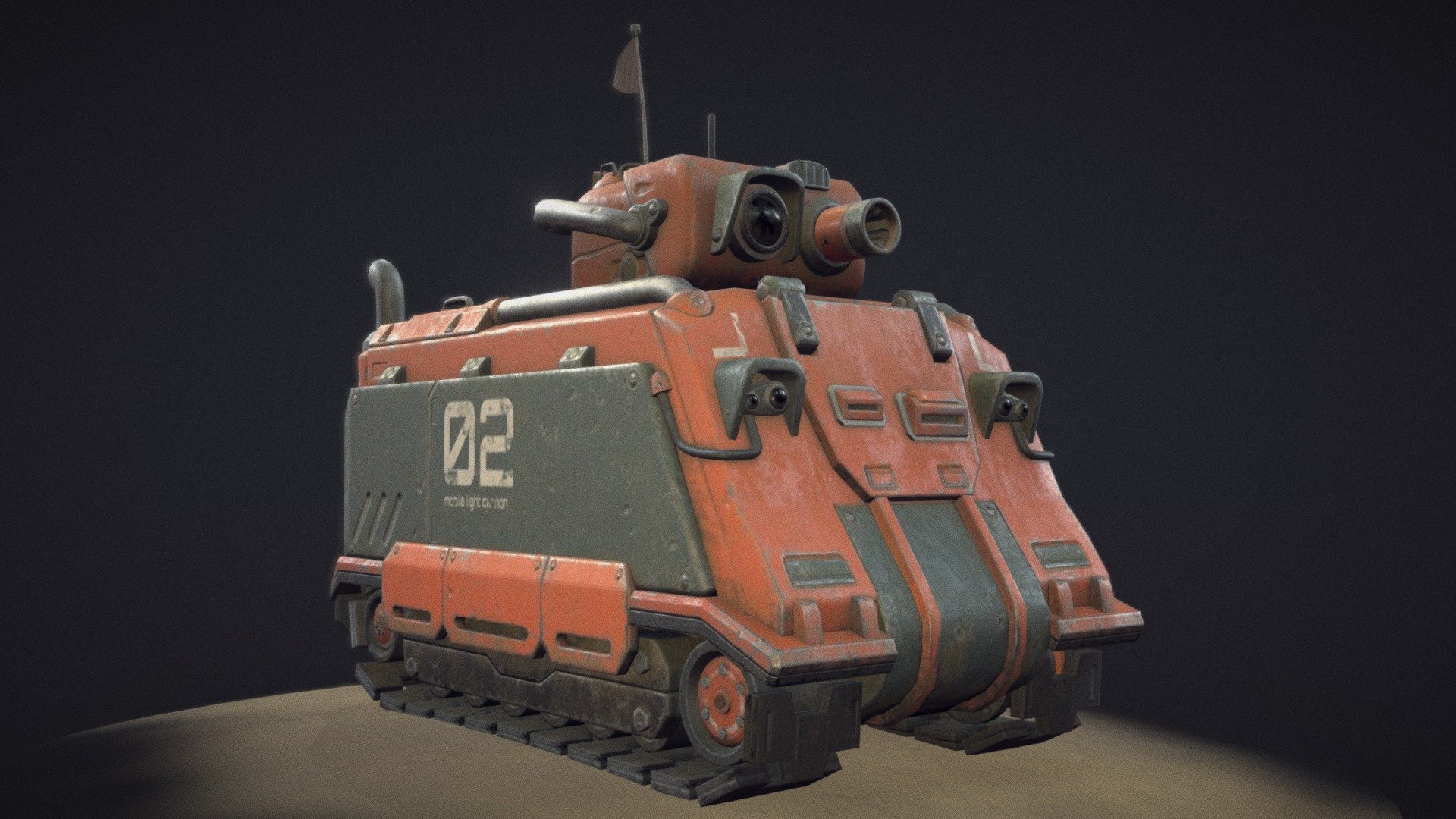 riding stylized tank - 3D model by Tinus (@HeerBeer) [0eb7dcf] - Sketchfab