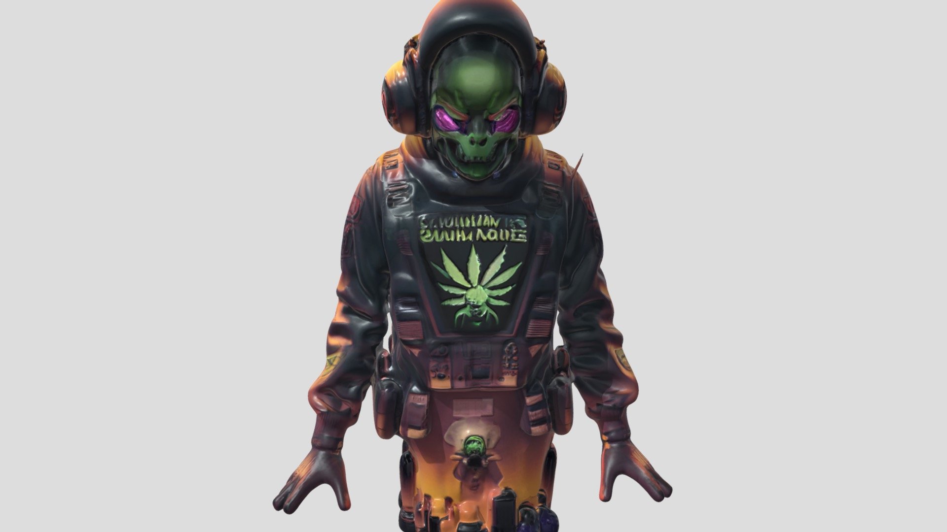 Hip Hop Alien Leaf - 3D model by ltrowbridge84 [0eb99ab] - Sketchfab