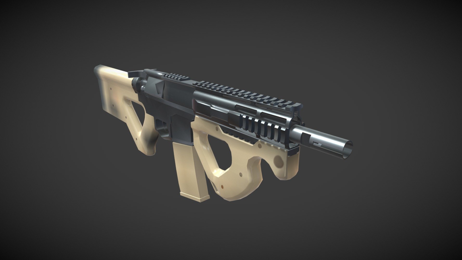 Hera CQR - Game-Ready Weapon - 3D model by Pardis Hashemi (@MasterZ ...