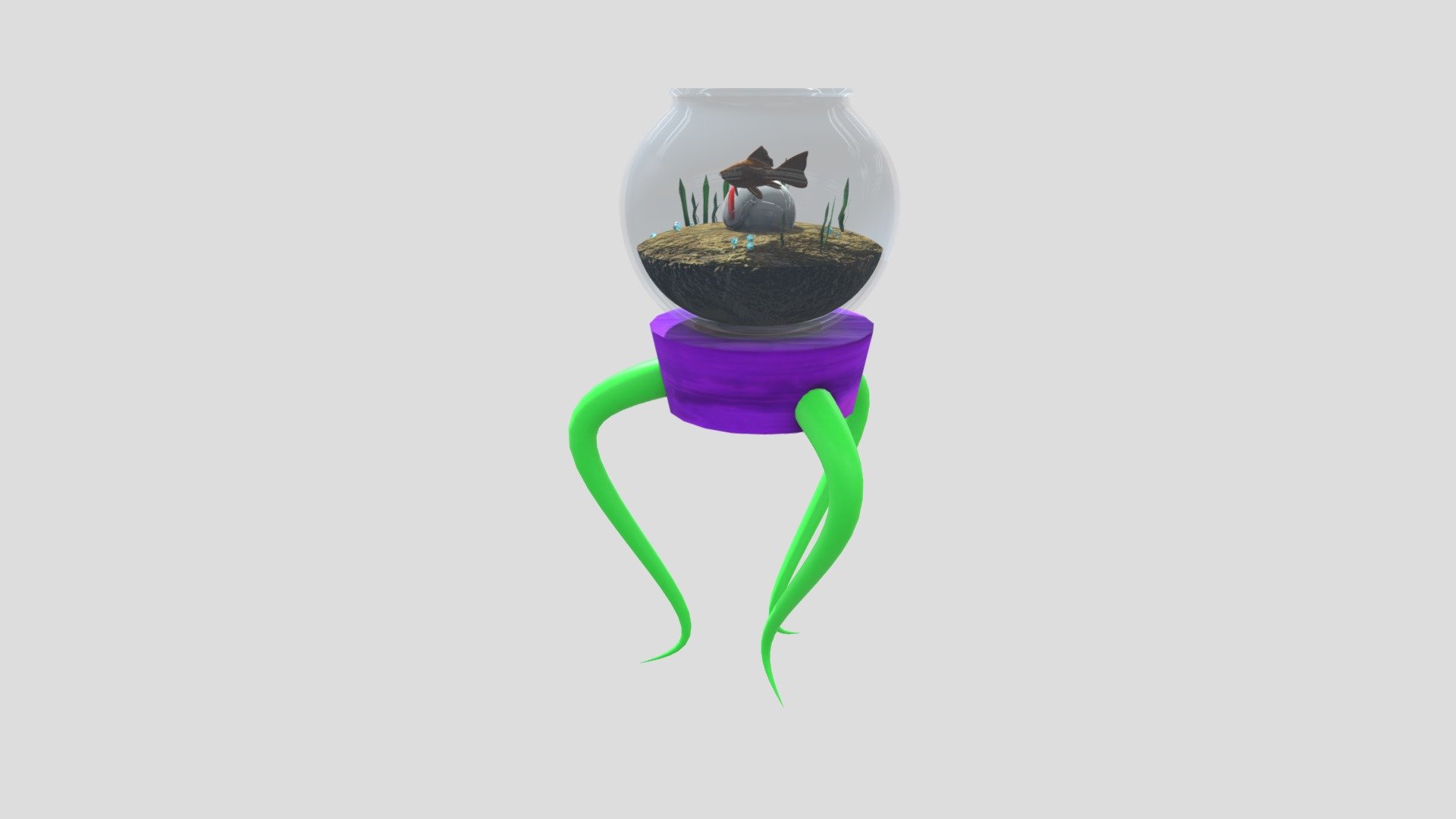 Fish bowl finished - 3D model by Nathan_Andrew [0ebe2a8] - Sketchfab