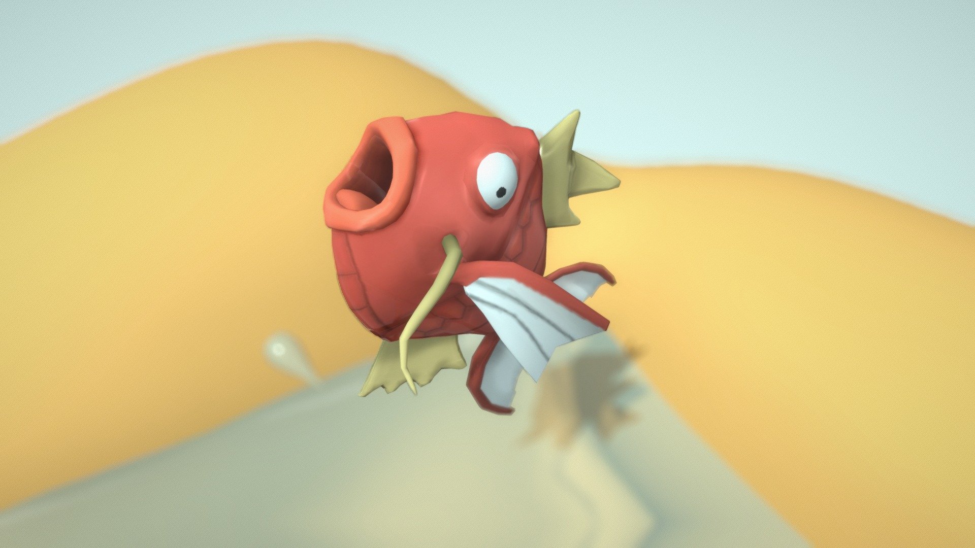 Pokémon Magikarp - 3D model by Harpiart (@harpiart3d) [0ec029c] - Sketchfab