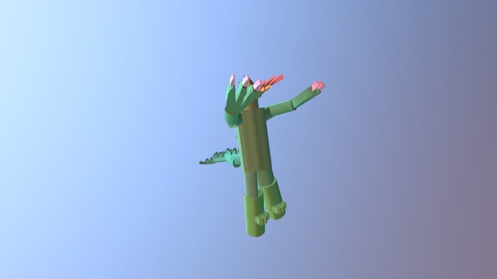 reptar - Download Free 3D model by stroodledoodle [0ec0625] - Sketchfab