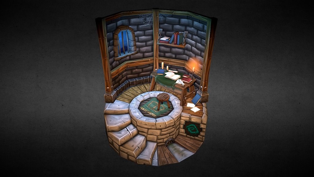 Tower Room - 3D model by C.Funken (@Sylias) [0ec0aca] - Sketchfab