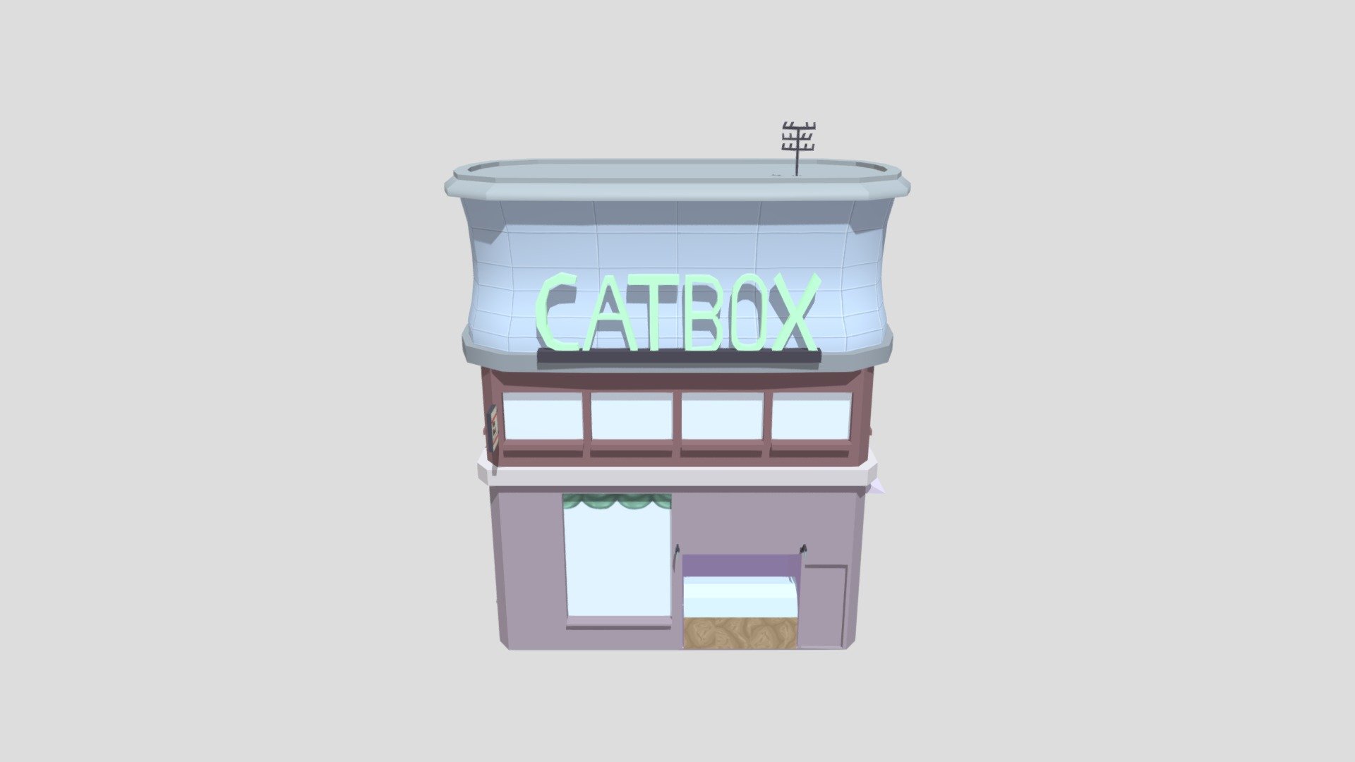catbox gebouw - 3D model by acevandort [0ec0ce0] - Sketchfab