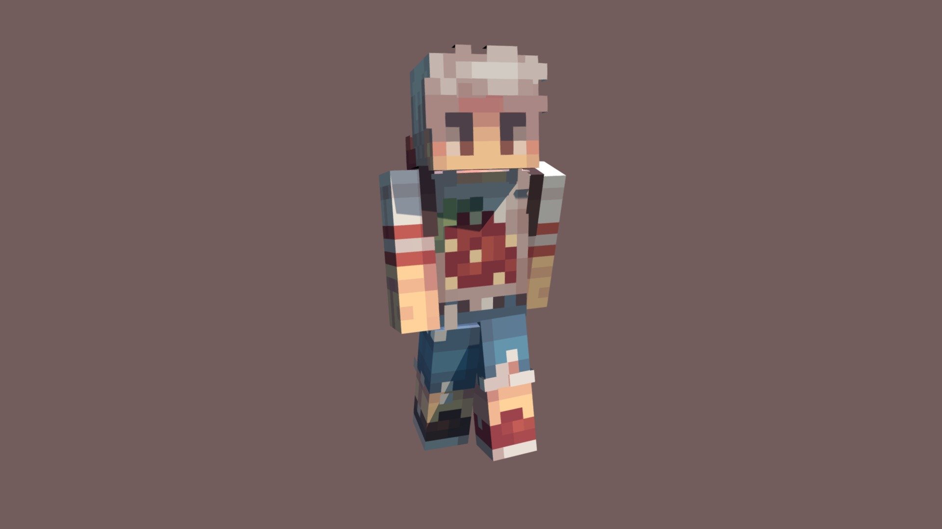 skin minecraft - 3D model by w4yside [0ec2cb8] - Sketchfab