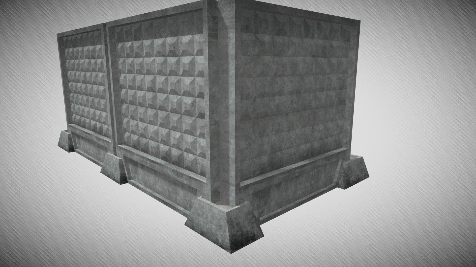 Soviet concrete fence - Download Free 3D model by //[imai] (@-imai ...