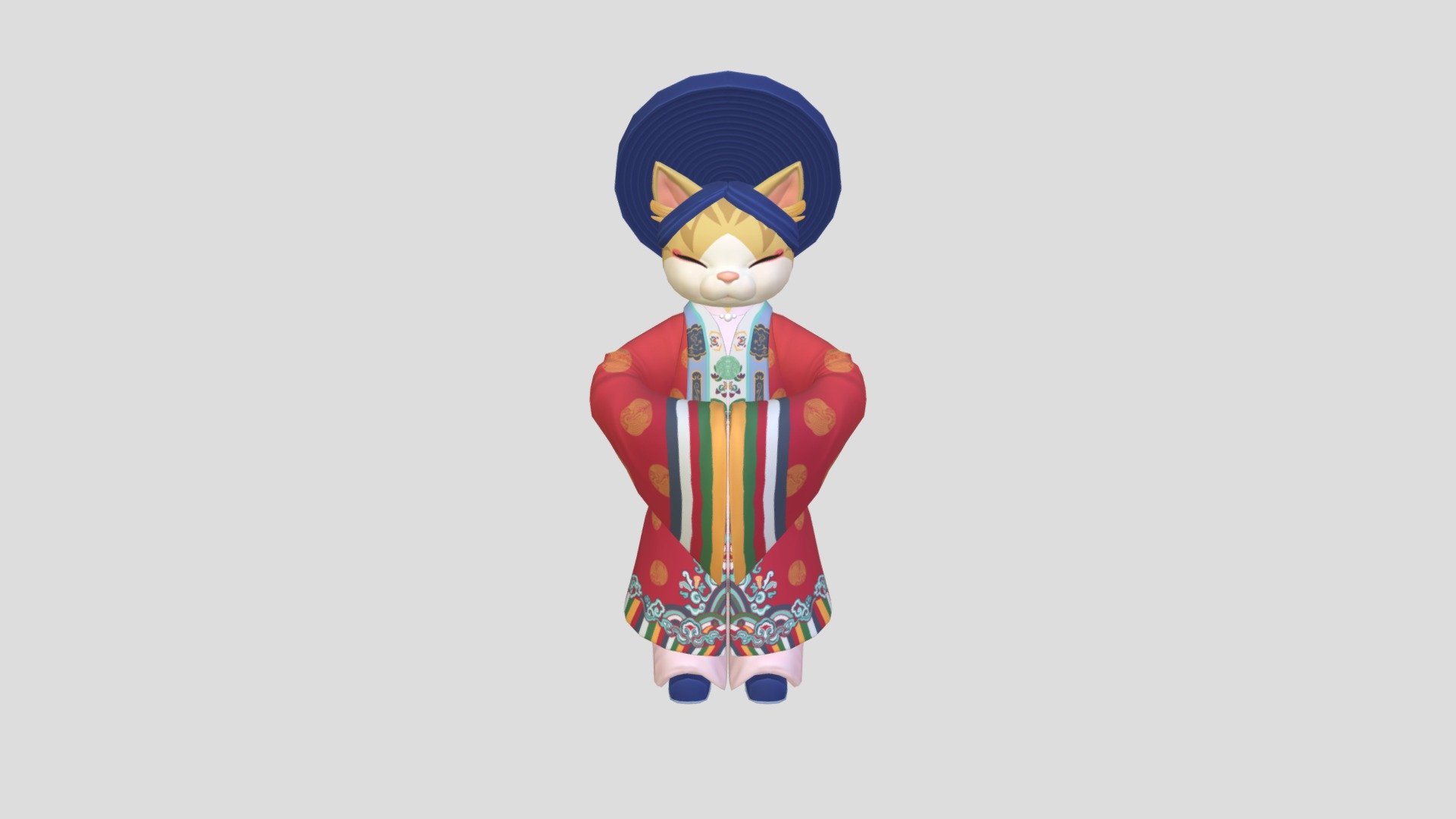Newyear VietNam Cat - 3D model by Yui (@yuicee0212) [0ec4379] - Sketchfab