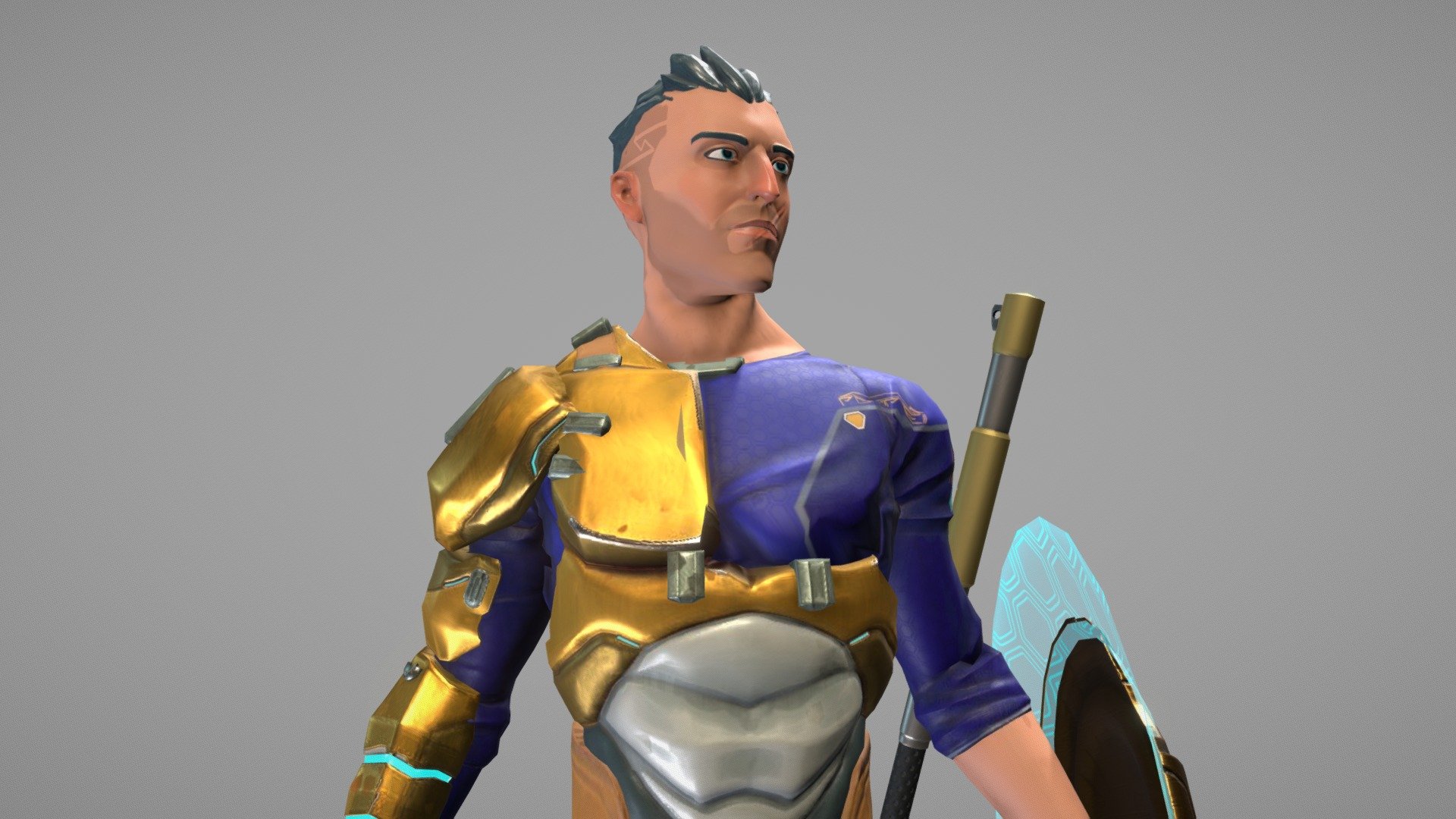 Overwatch Gladiator Character - 3D model by Patrick Gabrielli (@P00T ...