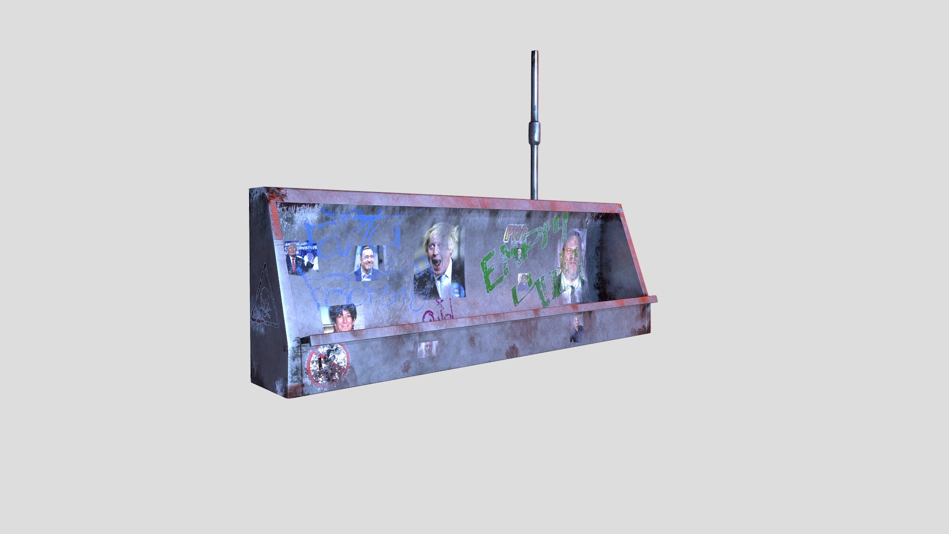 Urinal Trough - 3D model by evaanimate [0ec8f98] - Sketchfab