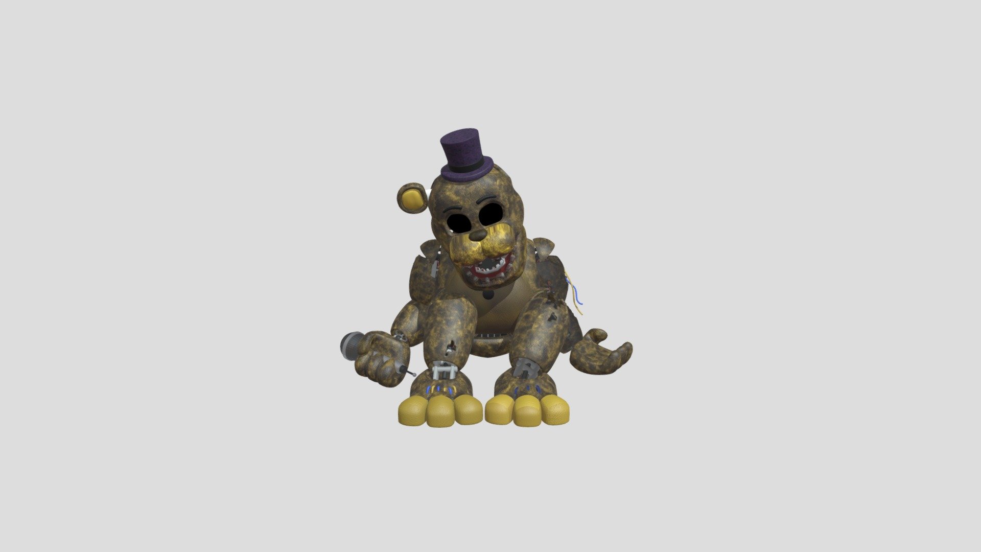 Withered Fredbear The Bear1 - Download Free 3D model by Grey Candy. (@Statix_9) [0eca01e ...