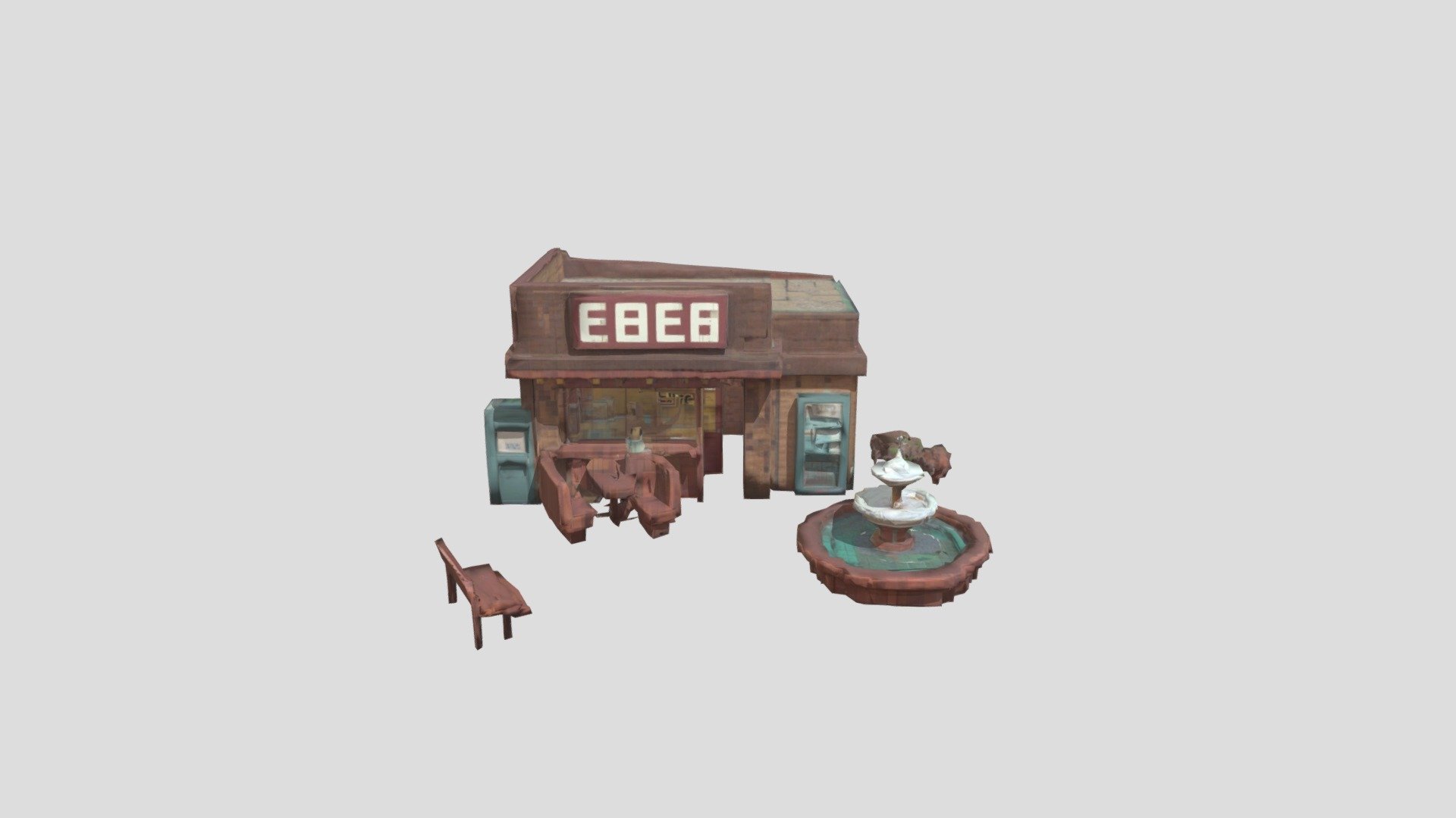 Twilight Cafe Scene - Download Free 3D model by carefullgamer1 [0eccd12 ...
