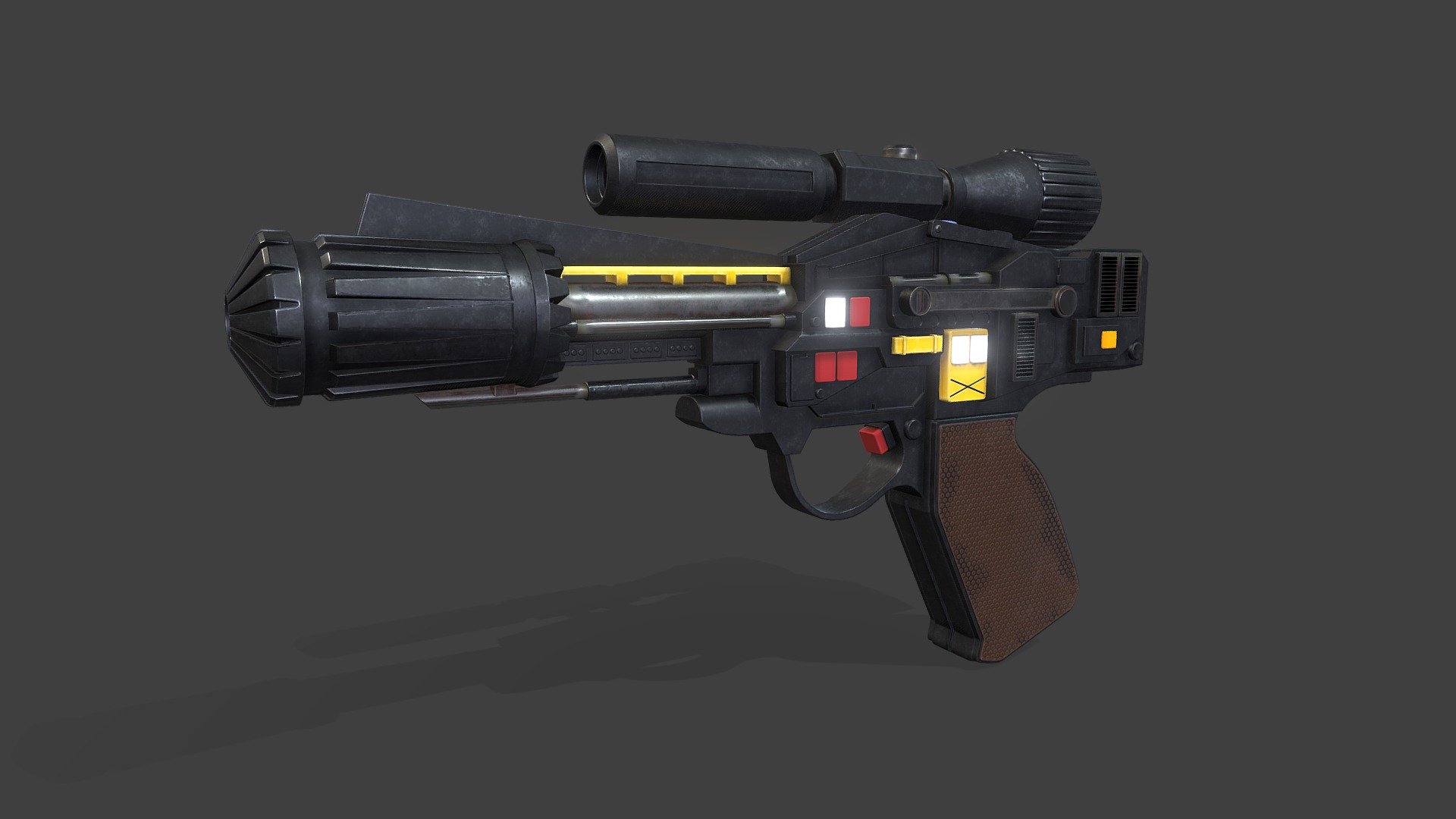 Sci- Fi- Blaster - 3D model by Philip Gilbert (@PhilipAGilbert ...
